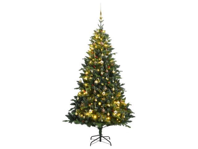 Click here for vidaXL Artificial Hinged Christmas Tree 300 LEDs a... prices