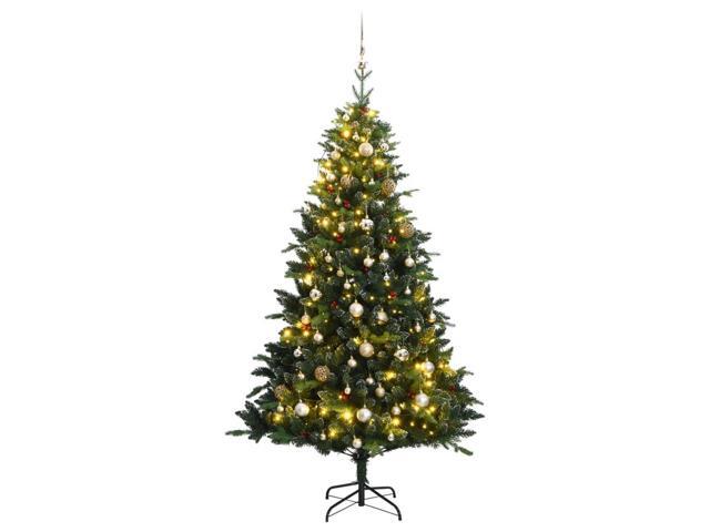 Click here for vidaXL Artificial Hinged Christmas Tree 300 LEDs a... prices
