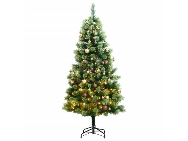 Click here for vidaXL Artificial Hinged Christmas Tree 300 LEDs a... prices