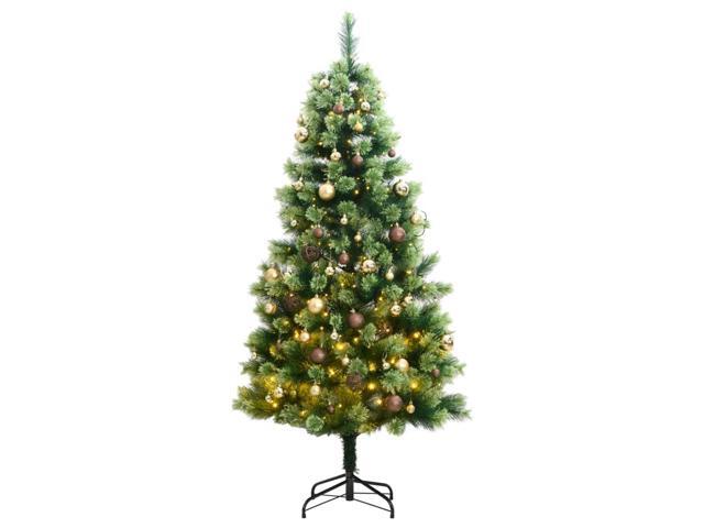 Click here for vidaXL Artificial Hinged Christmas Tree 300 LEDs a... prices