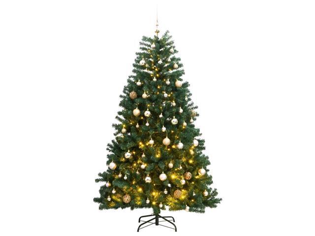 Click here for vidaXL Artificial Hinged Christmas Tree 300 LEDs a... prices