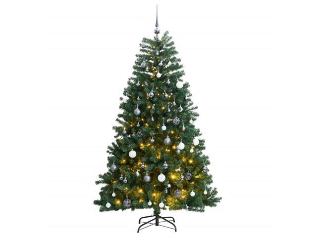 Click here for vidaXL Artificial Hinged Christmas Tree 300 LEDs a... prices