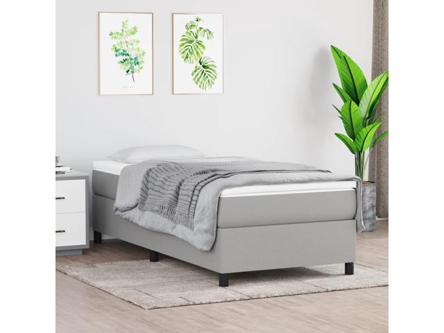 Click here for vidaXL Box Spring Bed with Mattress Light Gray 39.... prices