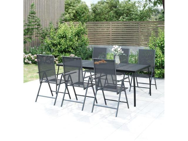 Click here for vidaXL Patio Table Outdoor Bistro Table with Metal... prices