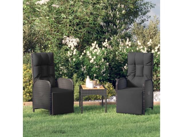 Click here for vidaXL Reclining Chair 2 Pcs Wicker Armchair with... prices
