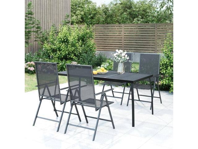 Click here for vidaXL Patio Dining Set Table and Chair Furniture... prices