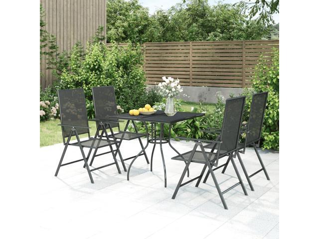 Click here for vidaXL Patio Dining Set Table and Chair Furniture... prices