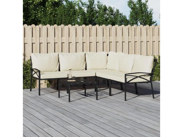Click here for vidaXL Patio Furniture Set 6 Piece Sectional Sofa... prices