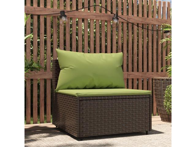 Click here for vidaXL Patio Furniture Wicker Outdoor Sofa with Cu... prices