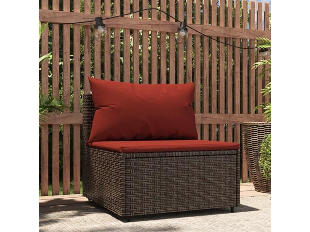 Click here for vidaXL Patio Furniture Wicker Outdoor Sofa with Cu... prices