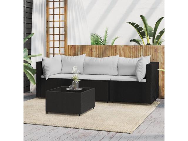 Click here for vidaXL Patio Furniture Set 4 Piece Patio Sofa with... prices