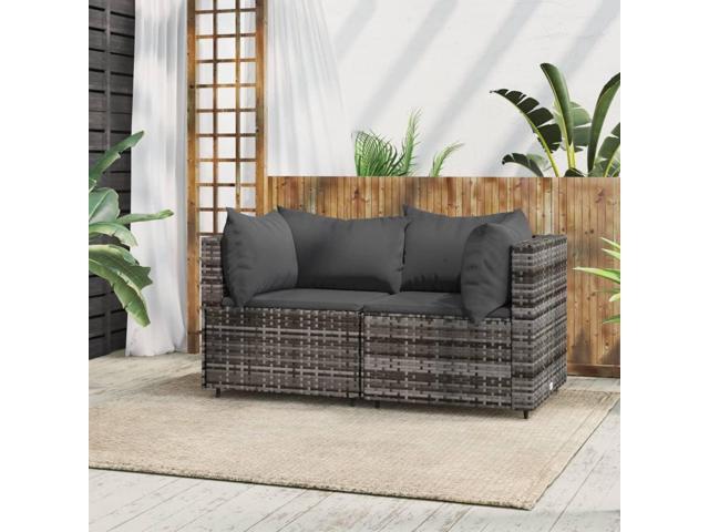 Click here for vidaXL Patio Loveseats 2 Pcs Conversation Set with... prices