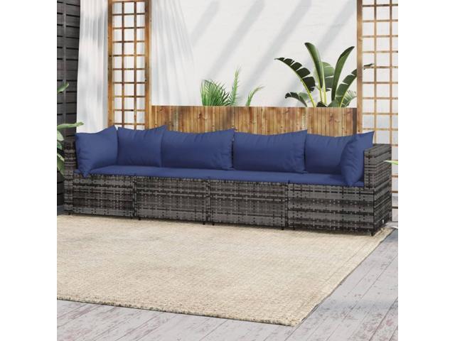 Click here for vidaXL Patio Furniture Set 4 Piece Patio Sofa with... prices