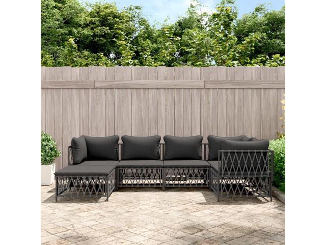 Click here for vidaXL Patio Furniture Set 6 Piece Sectional Sofa... prices