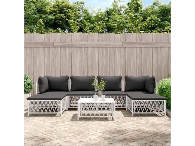 Click here for vidaXL Patio Furniture Set 7 Piece Sectional Sofa... prices