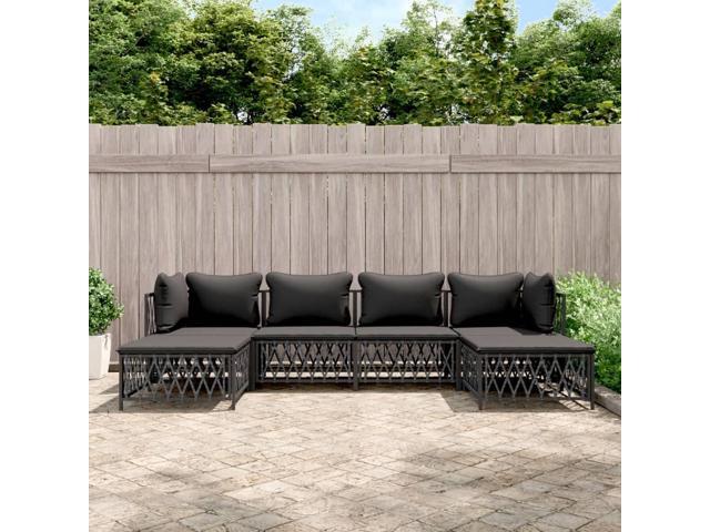 Click here for vidaXL Patio Furniture Set 6 Piece Sectional Sofa... prices