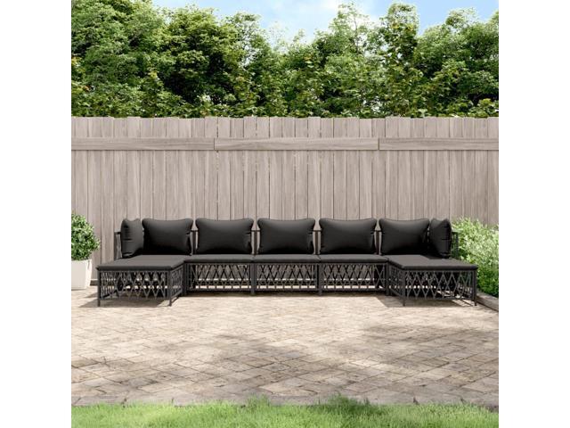Click here for vidaXL Patio Furniture Set 7 Piece Sectional Sofa... prices