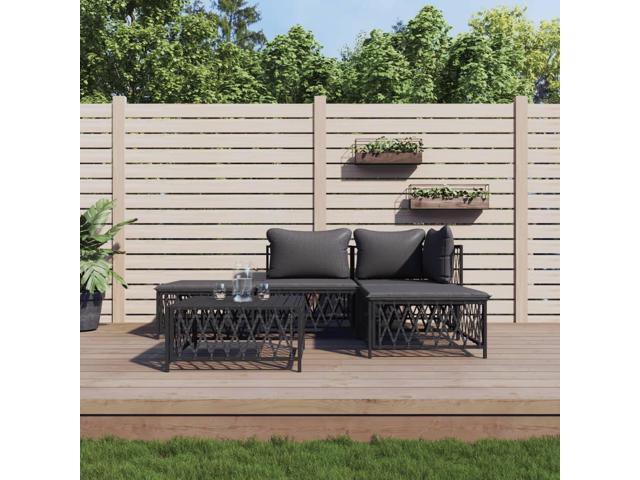 Click here for vidaXL Patio Furniture Set 5 Piece Sectional Sofa... prices