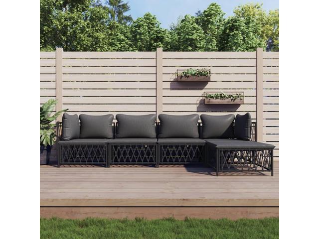 Click here for vidaXL Patio Furniture Set 5 Piece Sectional Sofa... prices