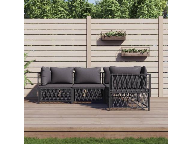 Click here for vidaXL Patio Furniture Set 4 Piece Sectional Sofa... prices