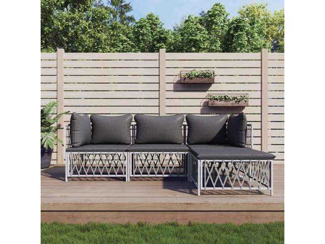 Click here for vidaXL Patio Furniture Set 4 Piece Sectional Sofa... prices