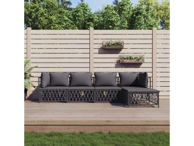 Click here for vidaXL Patio Furniture Set 5 Piece Sectional Sofa... prices