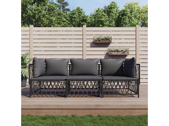 Click here for vidaXL Patio Furniture Set 3 Piece Sectional Sofa... prices