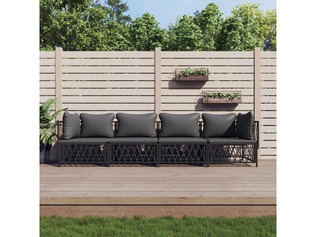 Click here for vidaXL Patio Furniture Set 4 Piece Sectional Sofa... prices