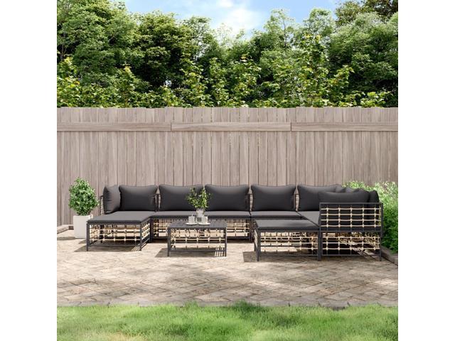 Click here for vidaXL Patio Furniture Set 10 Piece Sofa with Cush... prices