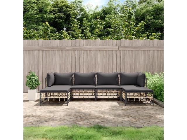 Click here for vidaXL Patio Furniture Set 6 Piece Sofa with Cushi... prices