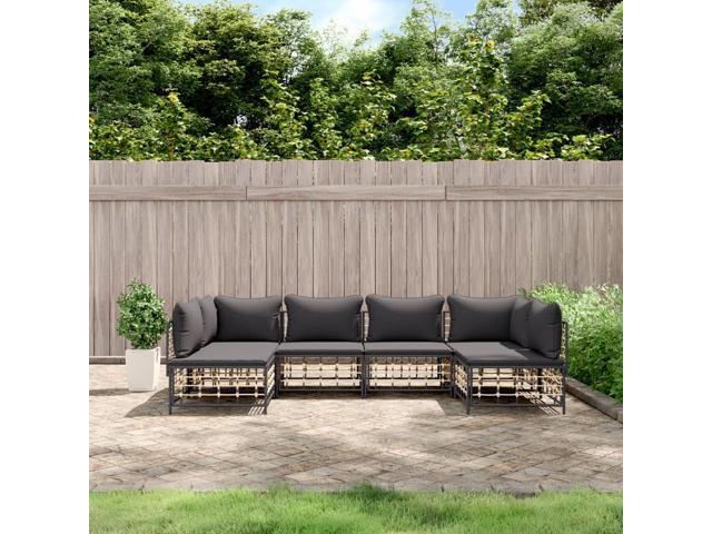 Click here for vidaXL Patio Furniture Set 6 Piece Sofa with Cushi... prices