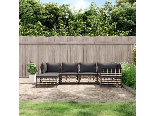 Click here for vidaXL Patio Furniture Set 6 Piece Sofa with Cushi... prices