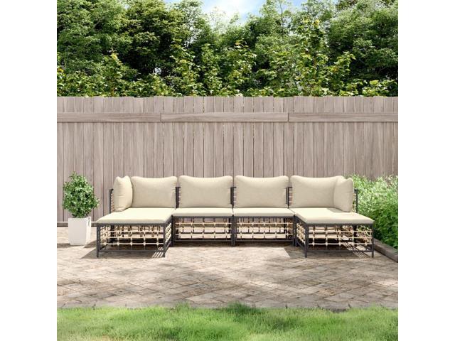 Click here for vidaXL Patio Furniture Set 6 Piece Sofa with Cushi... prices
