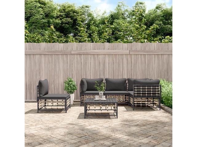 Click here for vidaXL Patio Furniture Set 6 Piece Sofa with Cushi... prices