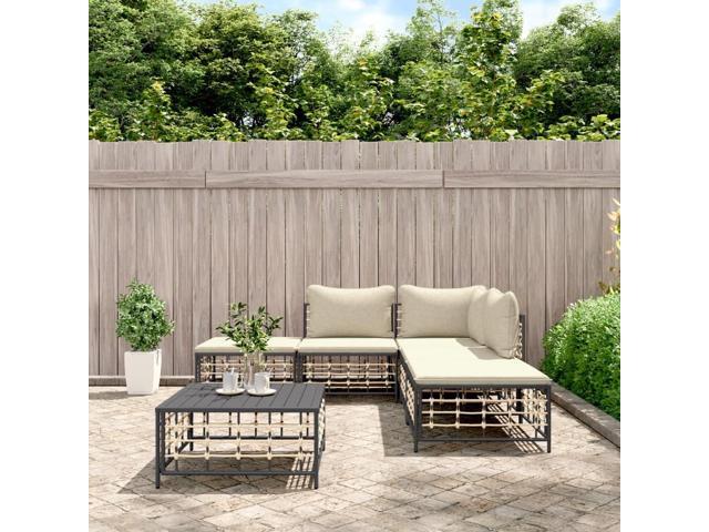 Click here for vidaXL Patio Furniture Set 6 Piece Sofa with Cushi... prices