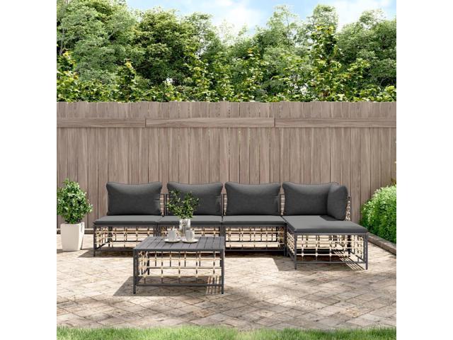 Click here for vidaXL Patio Furniture Set 6 Piece Sofa with Cushi... prices