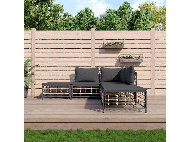 Click here for vidaXL Patio Furniture Set 5 Piece Sofa with Cushi... prices