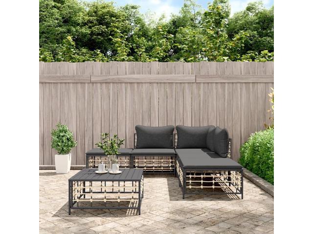 Click here for vidaXL Patio Furniture Set 6 Piece Sofa with Cushi... prices