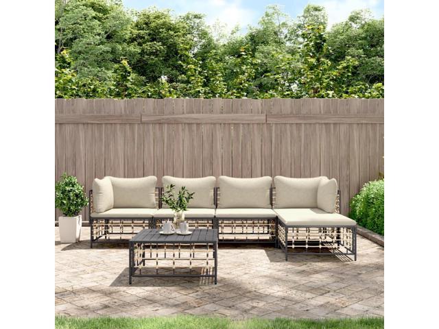 Click here for vidaXL Patio Furniture Set 6 Piece Sofa with Cushi... prices