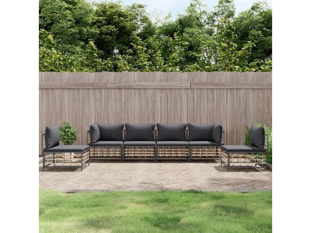 Click here for vidaXL Patio Furniture Set 6 Piece Chair with Cush... prices