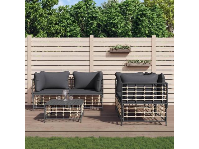 Click here for vidaXL Patio Furniture Set 5 Piece Loveseat with C... prices