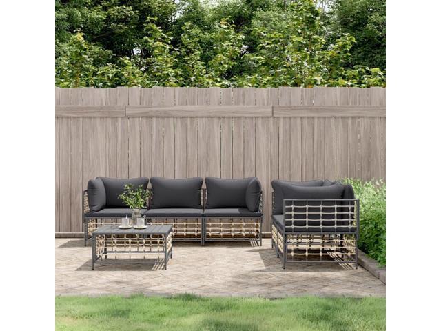 Click here for vidaXL Patio Furniture Set 6 Piece Chair with Cush... prices