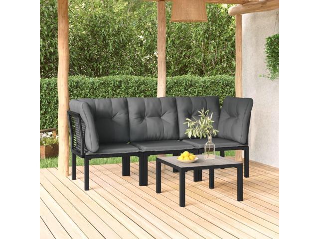 Click here for vidaXL Patio Furniture Set 4 Piece Sectional Sofa... prices