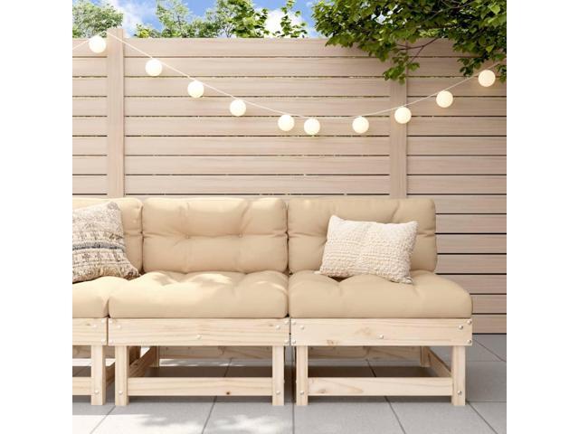 Click here for vidaXL Patio Furniture 2 Pcs Middle Sectional Sofa... prices