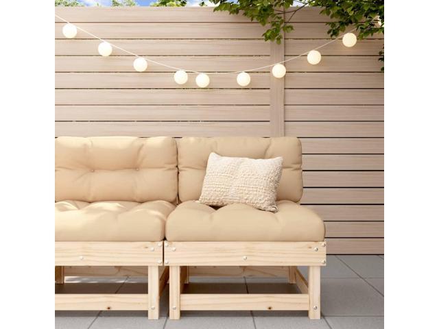 Click here for vidaXL Patio Furniture Middle Sectional Sofa with... prices