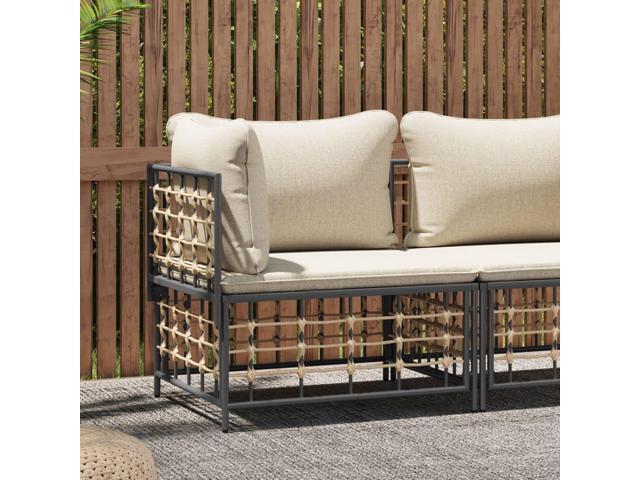 Click here for vidaXL Patio Furniture Garden Sectional Sofa with... prices