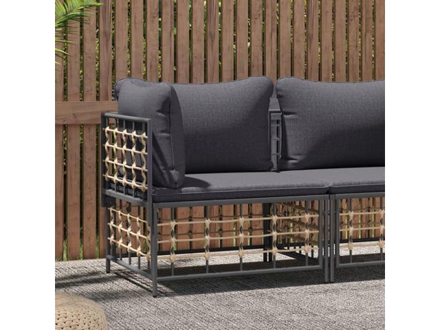 Click here for vidaXL Patio Furniture Garden Sectional Sofa with... prices