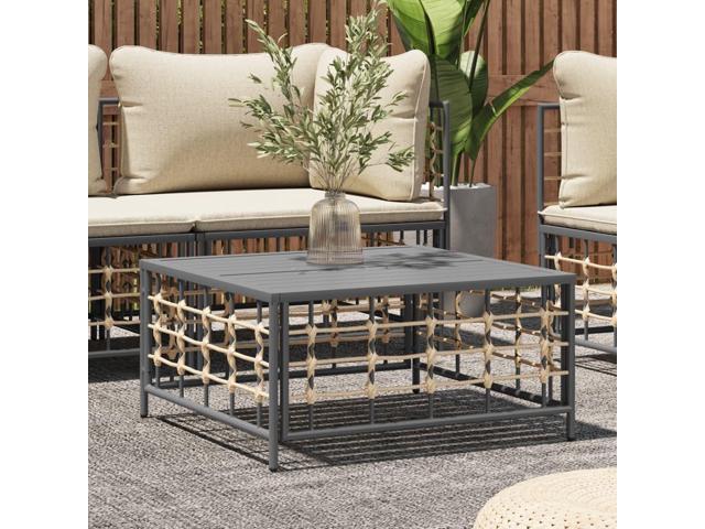 Click here for vidaXL Patio Coffee Table Patio Table with Metal L... prices