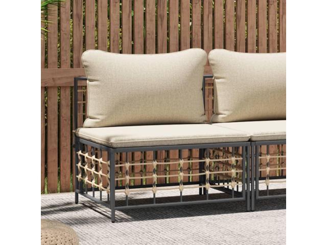 Click here for vidaXL Patio Furniture Garden Sectional Sofa with... prices