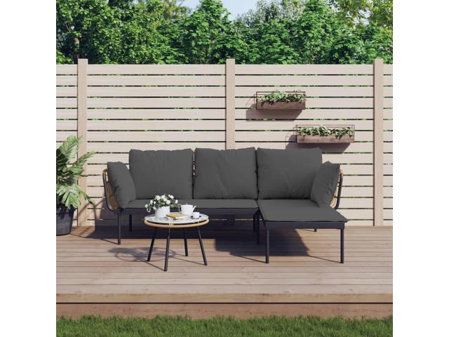 Click here for vidaXL Patio Furniture Set 3 Piece Patio Set with... prices